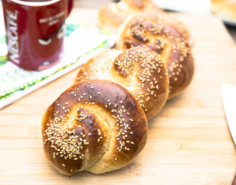 Turkish Tahini Sweet Rolls | FaveHealthyRecipes.com