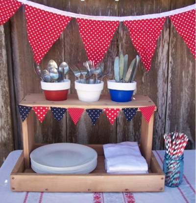 DIY Serving Station | DIYIdeaCenter.com