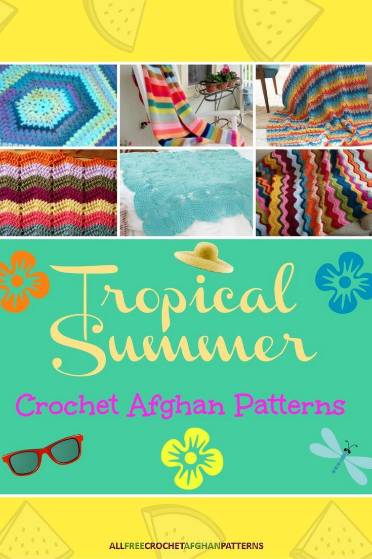 19 Tropical Summer Crochet Afghan Patterns ...