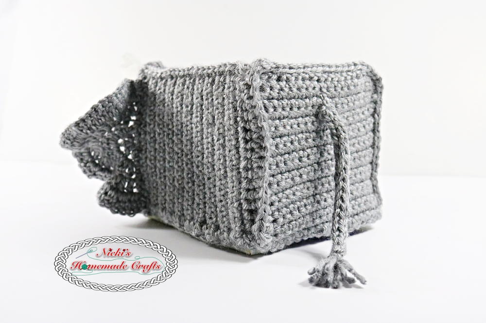 Elephant Tissue Box Cover | AllFreeCrochet.com