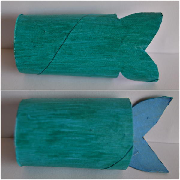 Fishy Toilet Roll Ocean Craft | AllFreeKidsCrafts.com
