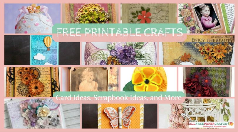 Free Printable Crafts: 50 Handmade Card Ideas, Scrapbook Layout Ideas ...