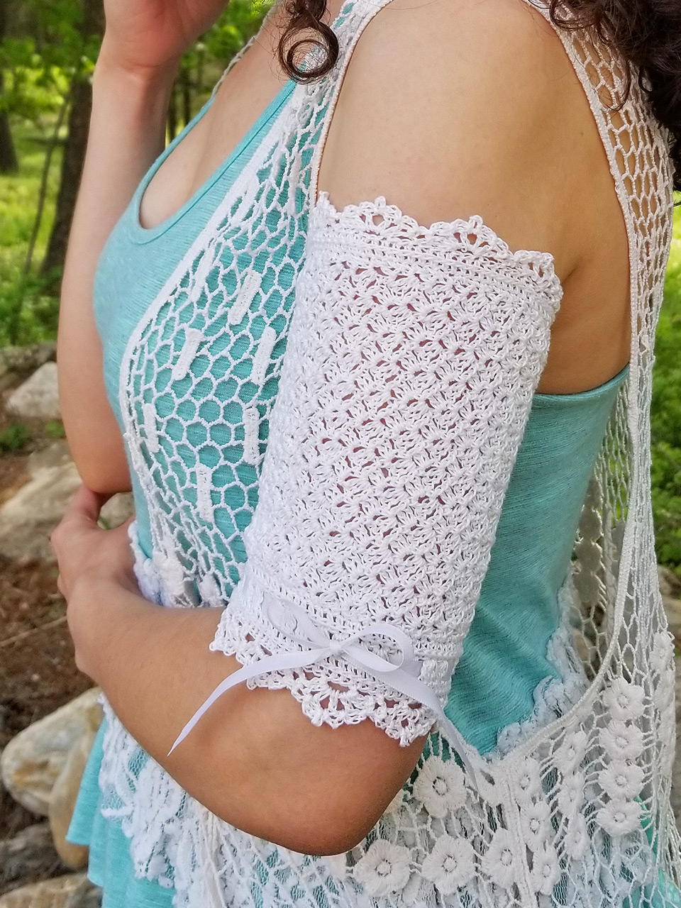 Wrapped in Lace PICC Line Cover | AllFreeCrochet.com