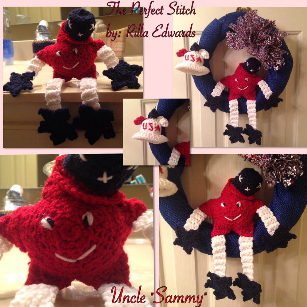Patriotic Uncle Sammy | AllFreeCrochet.com