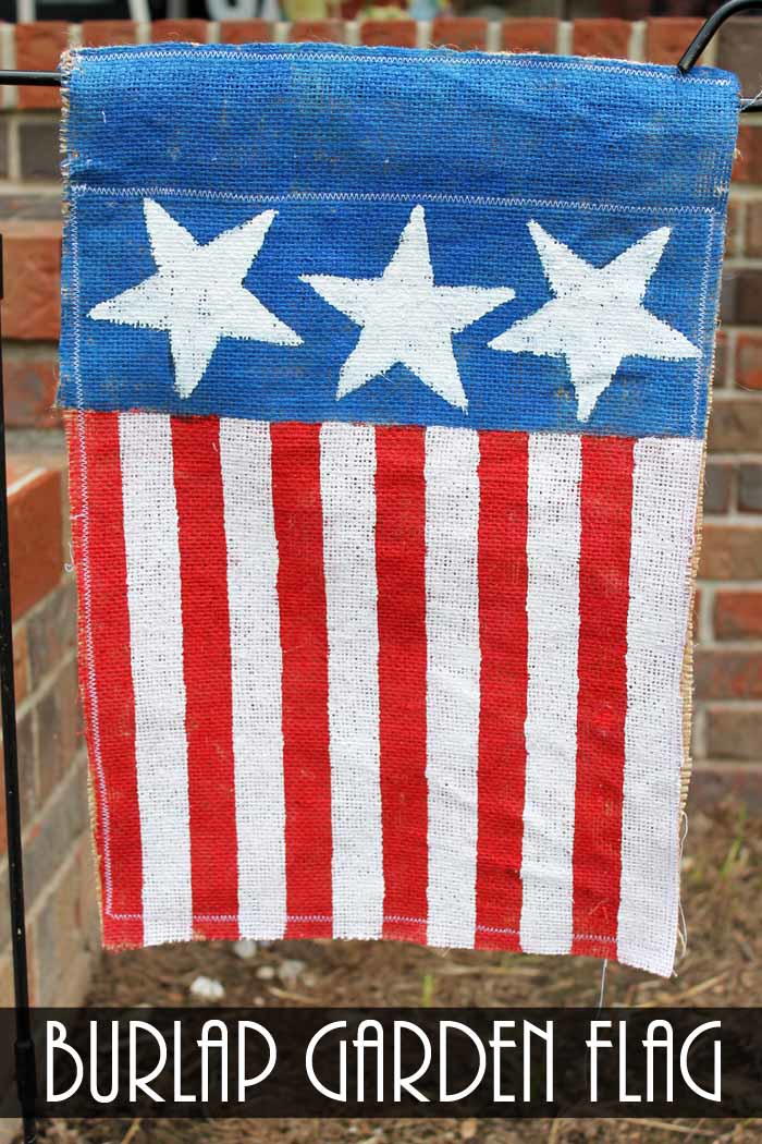 Burlap Garden Flag for Summer | FaveCrafts.com