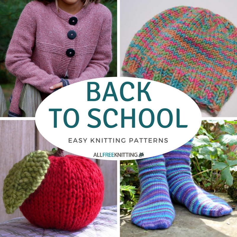 Back to School Knitting: 22 Easy Knit Patterns | AllFreeKnitting.com