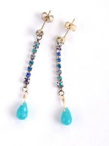 Easy Ombre Rhinestone Earrings | AllFreeJewelryMaking.com