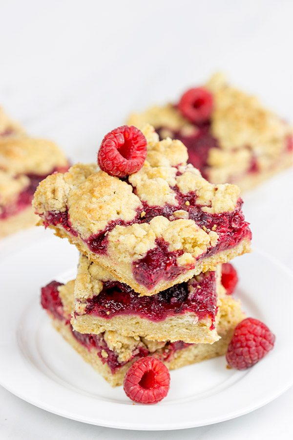 Raspberry Crumb Bars | TheBestDessertRecipes.com