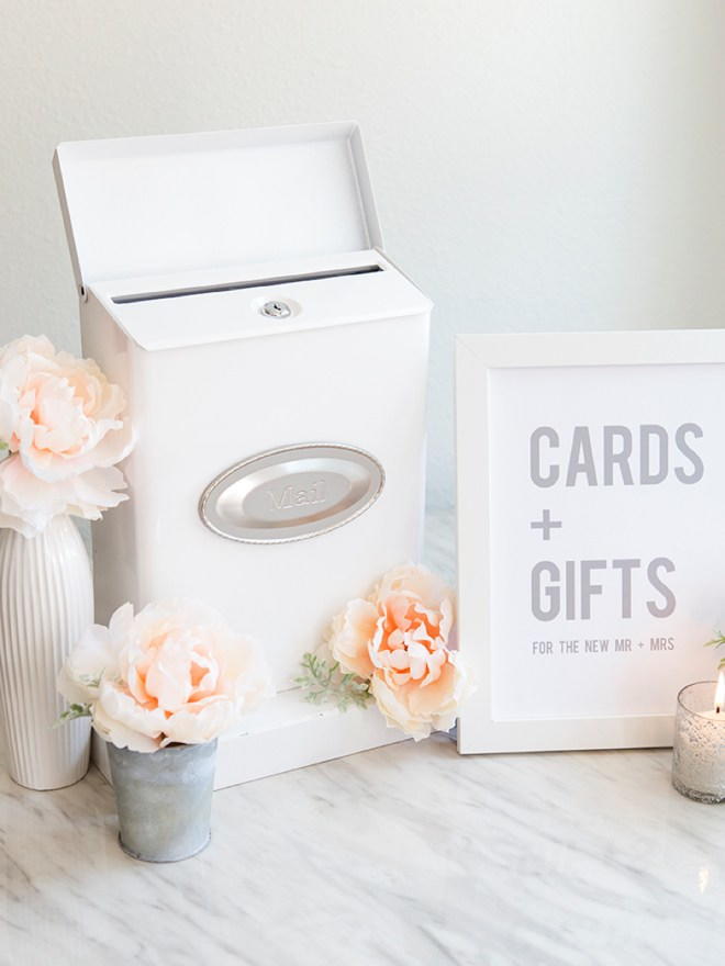 Chic Mailbox Card Box | AllFreeDIYWeddings.com