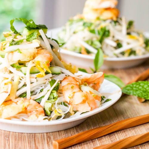 Shrimp Summer Roll Salad | FaveGlutenFreeRecipes.com