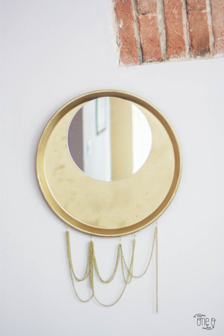 DIY Moon Mirror and Jewelry Storage | DIYIdeaCenter.com