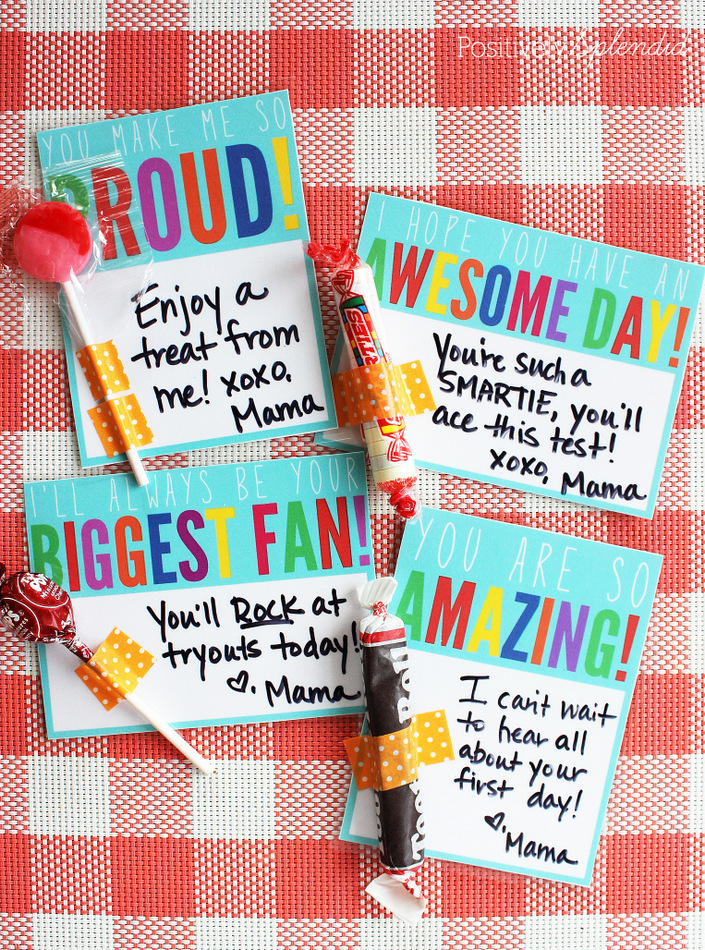 Printable Lunch Notes | AllFreePaperCrafts.com