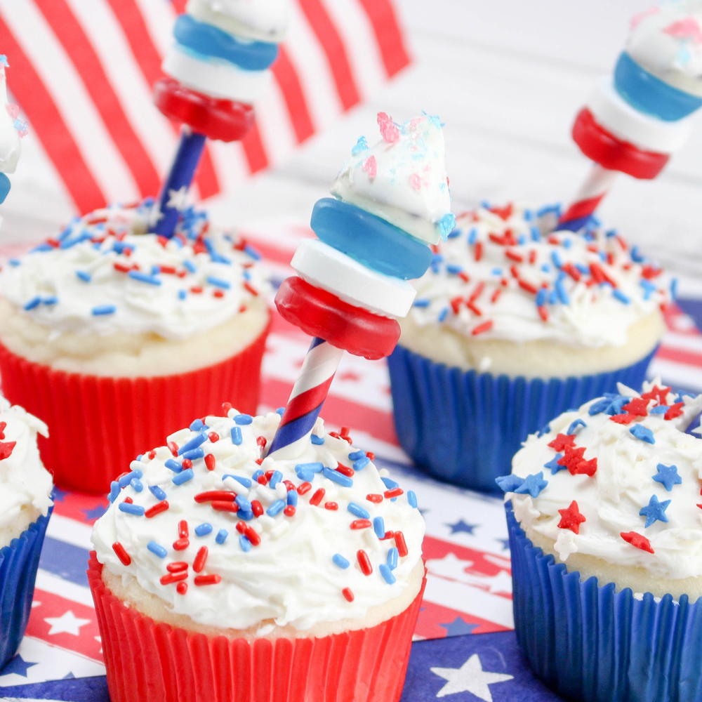 Firework Cupcakes | RecipeLion.com