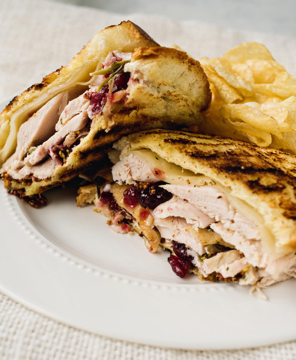 Christmas Leftovers Panini | RecipeLion.com