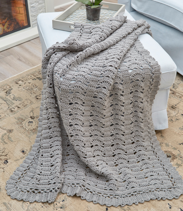 Vintage Bruges Lace Throw | AllFreeCrochetAfghanPatterns.com
