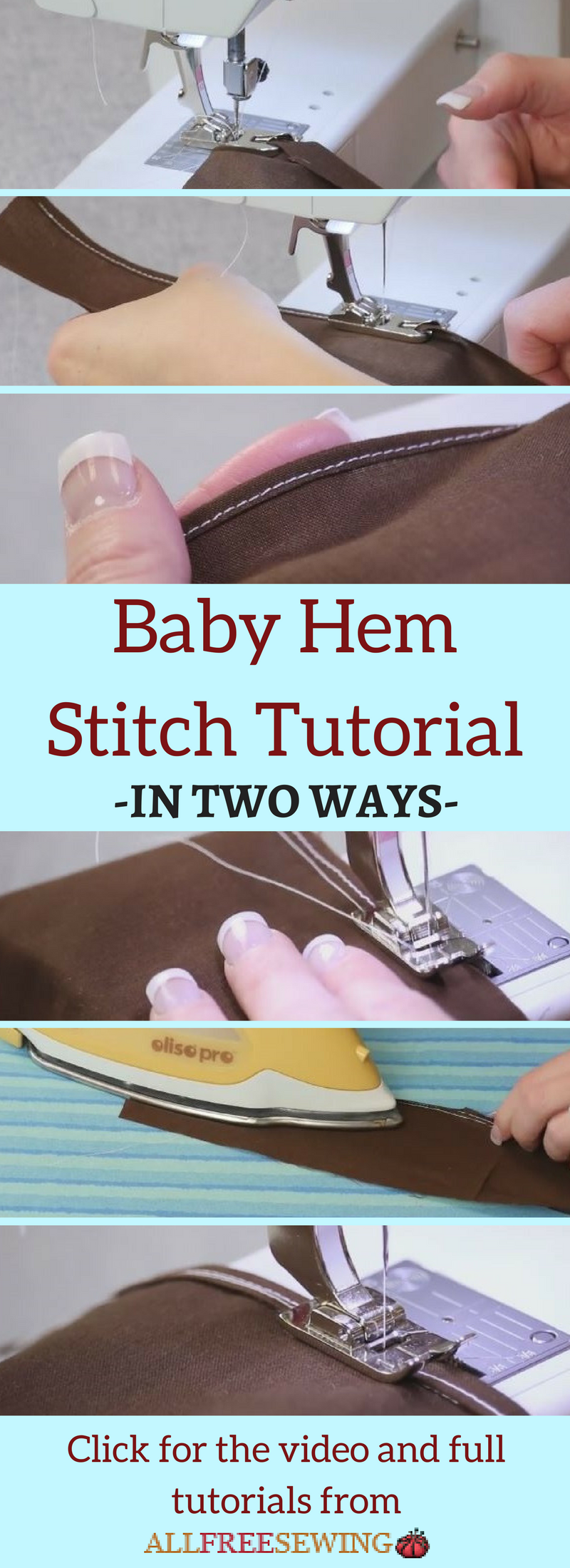 How to Sew a Rolled Hem Video Tutorial | AllFreeSewing.com