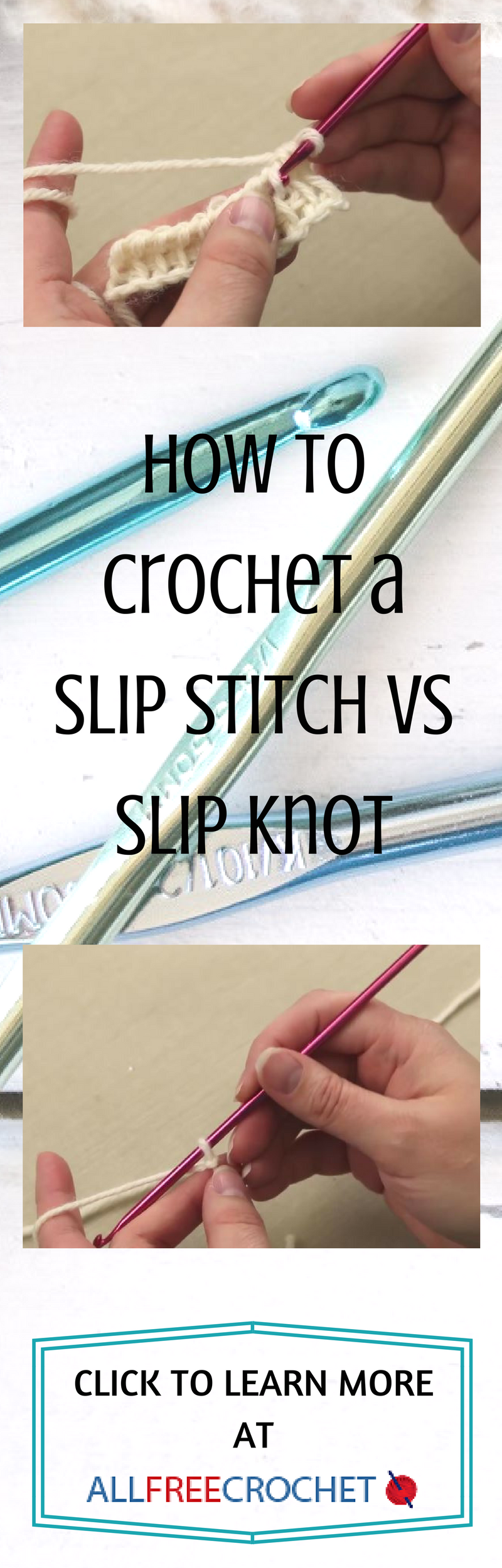 Crochet Slip Knot vs Slip Stitch Crochet | AllFreeCrochet.com