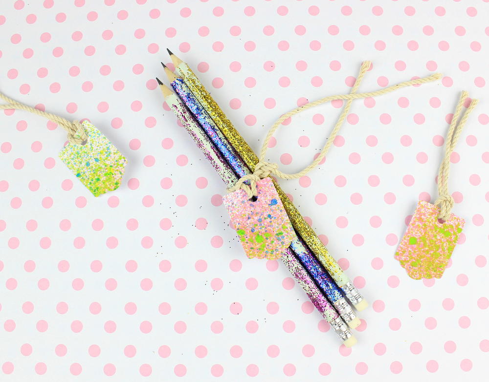 DIY Colored Glitter Pencils | DIYIdeaCenter.com