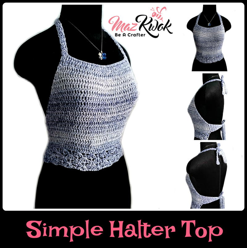Simple Halter Top | AllFreeCrochet.com