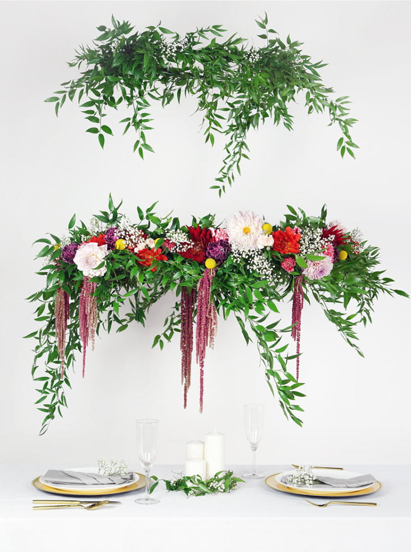 Statement Flower Chandelier | AllFreeDIYWeddings.com