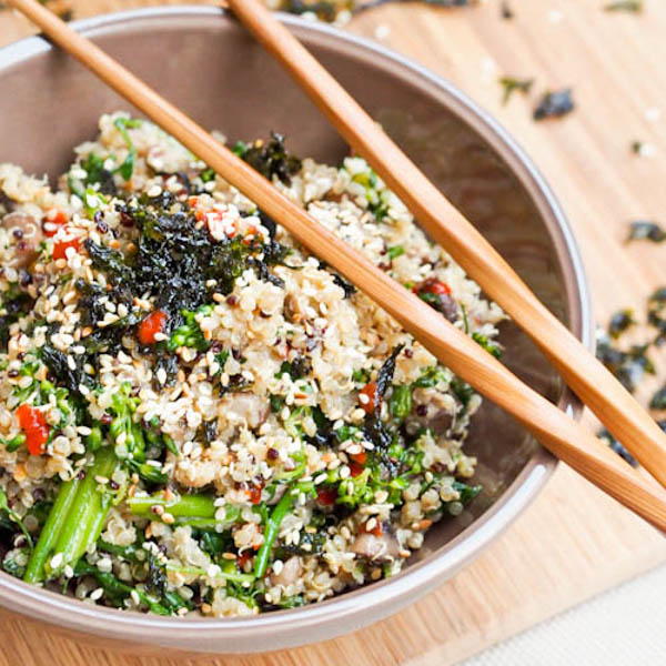Vegan Asian Quinoa Veggie Bowls | FaveGlutenFreeRecipes.com