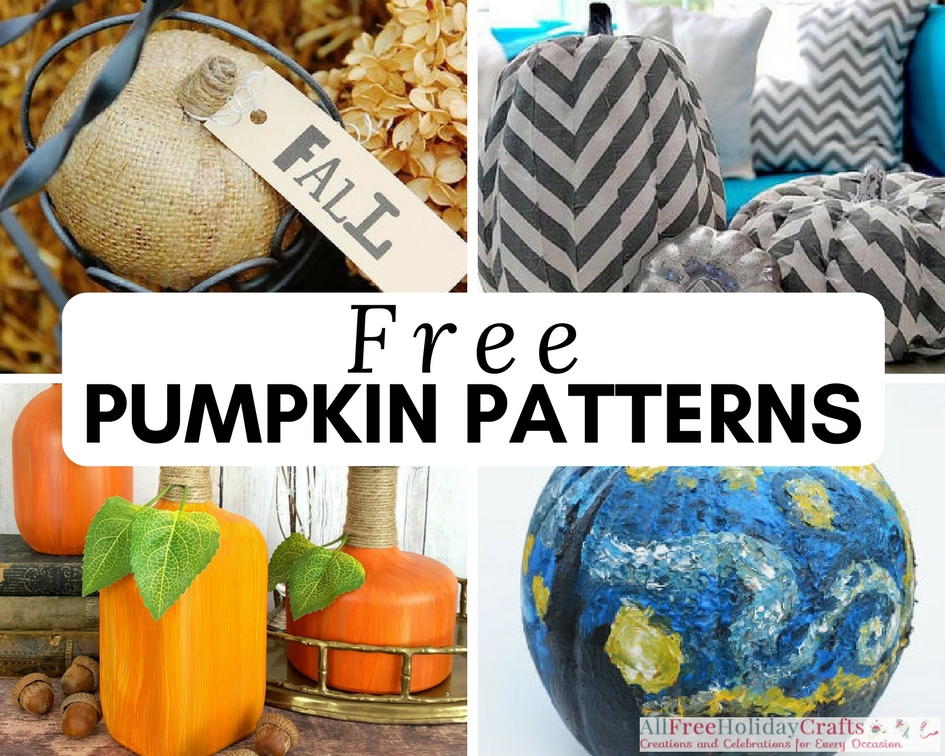 30 Pumpkin Patterns Free for You to Enjoy | AllFreeHolidayCrafts.com