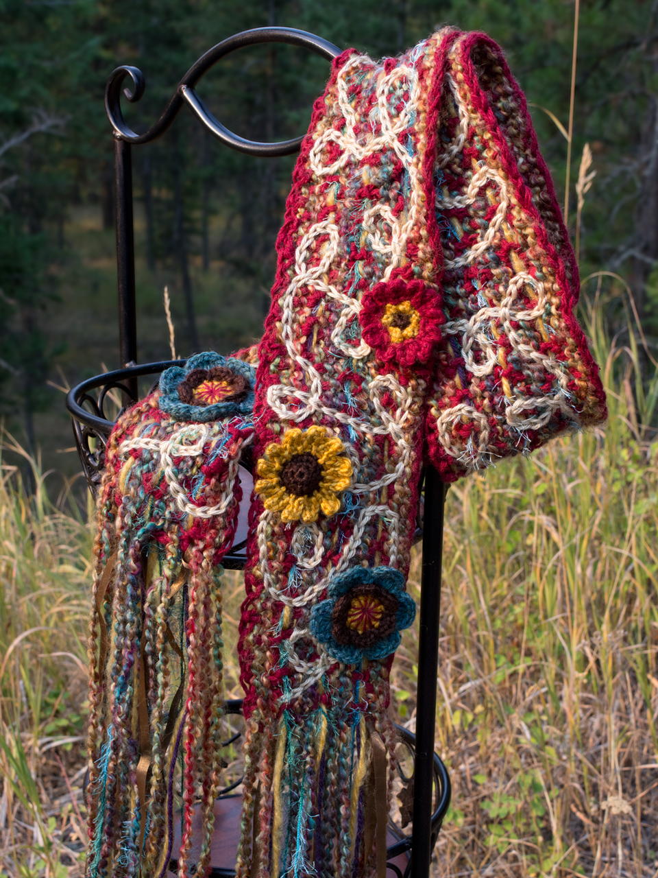 Stained Glass Scarf | AllFreeCrochet.com