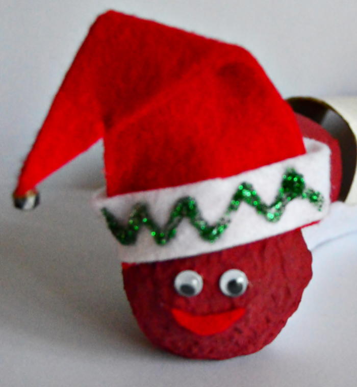 Candy Cane Christmas Worm Craft | AllFreeKidsCrafts.com