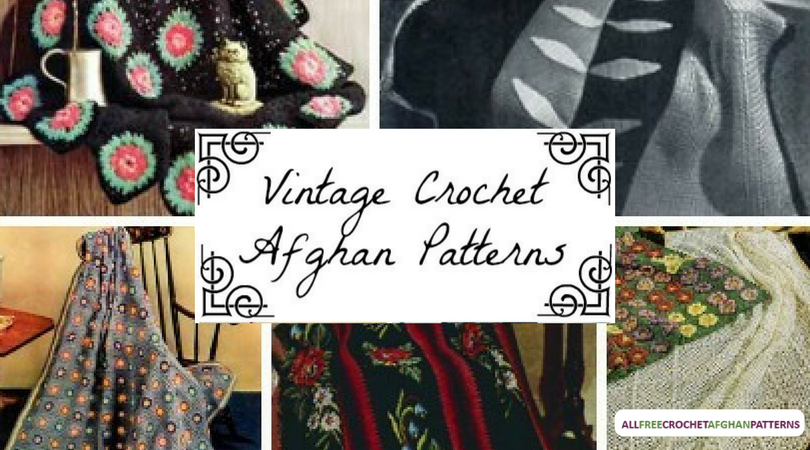 30+ Vintage Crochet Afghan Patterns | AllFreeCrochetAfghanPatterns.com