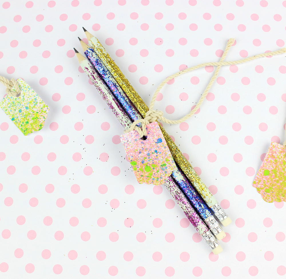 Colored Glitter Pencils! | AllFreeKidsCrafts.com