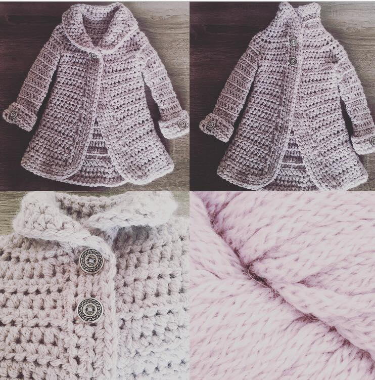 Longline Merino Coat | AllFreeCrochet.com