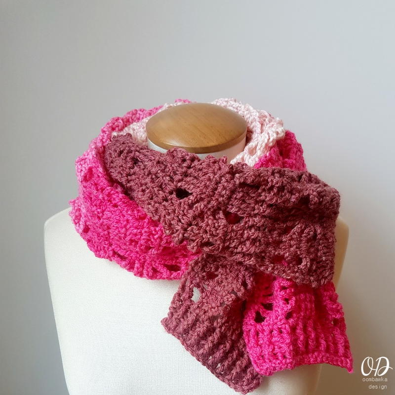 Posh Pink Scarf | AllFreeCrochet.com