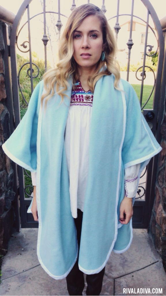 DIY Chloe Wrap Cape Tutorial | AllFreeSewing.com