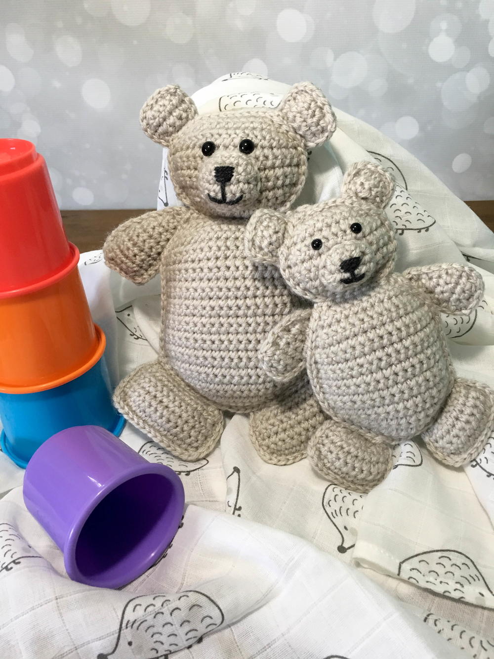 Baby and Me Bears | AllFreeCrochet.com