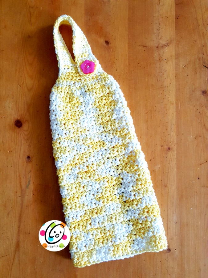 Raspberry Lemonade Hand Towel | AllFreeCrochet.com