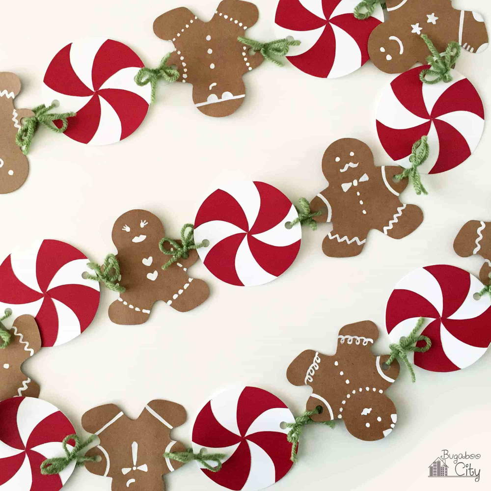 Gingerbread Man Banner | AllFreeHolidayCrafts.com
