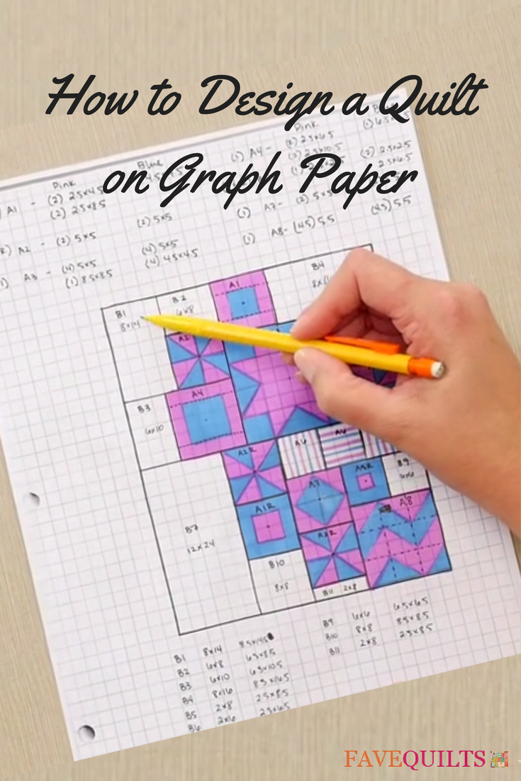 How to Design a Quilt on Graph Paper (Video) | FaveQuilts.com