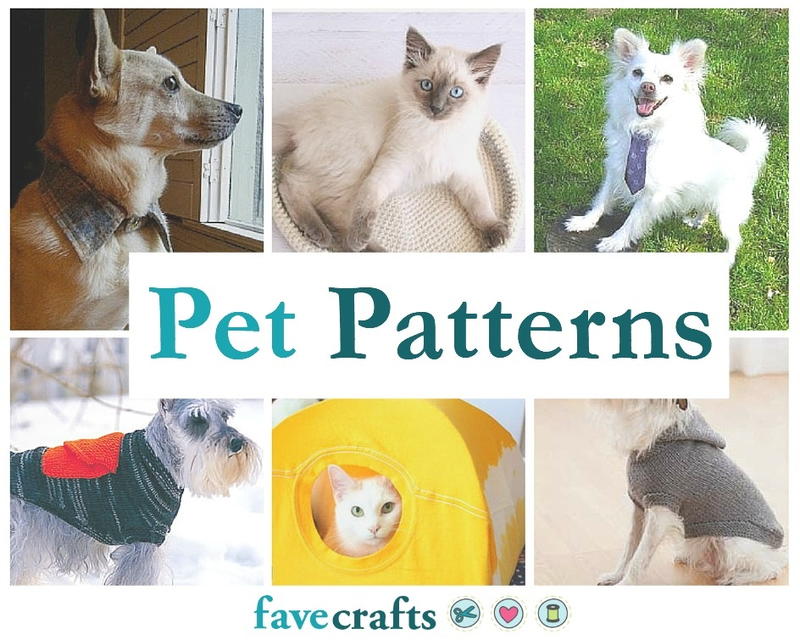 39 Patterns for Pet Clothing and More Pet Crafts | FaveCrafts.com