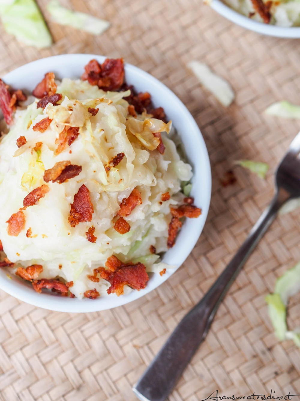 Irish Colcannon with Cabbage and Bacon | FaveHealthyRecipes.com