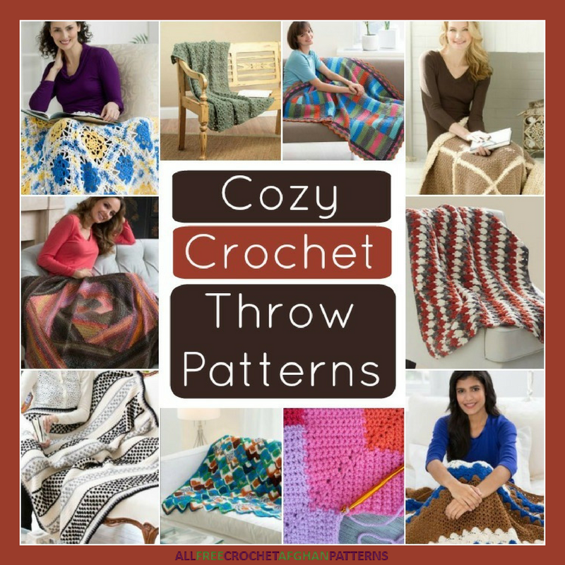 39 Cozy Crochet Throw Patterns | AllFreeCrochetAfghanPatterns.com