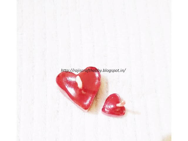 DIY Heart Shape Candles | DIYIdeaCenter.com
