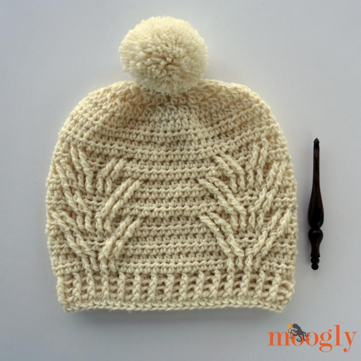 Easy Messy Bun Hat Crochet Pattern | AllFreeCrochet.com