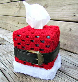 Santa Tissue Box Cover Pattern | FaveCrafts.com