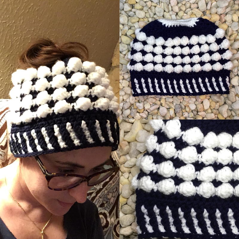 Snowball Bun Hat | AllFreeCrochet.com