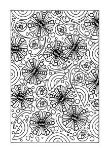 Mindless Floral Adult Coloring Page | FaveCrafts.com