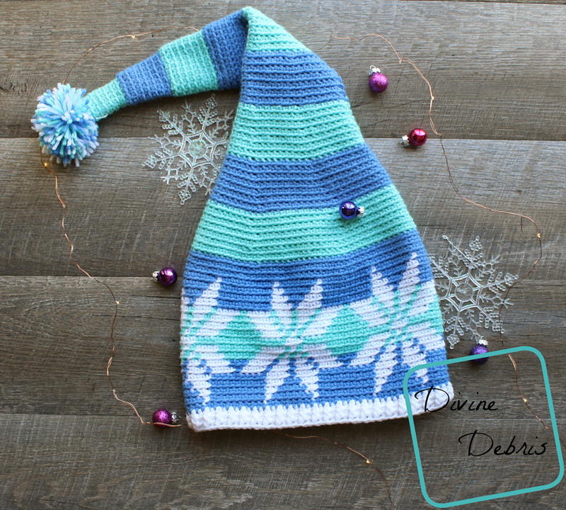 Snowflake Stocking Hat | AllFreeCrochet.com