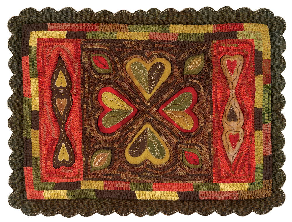 Hearts for a February Home | rughookingmagazine.com