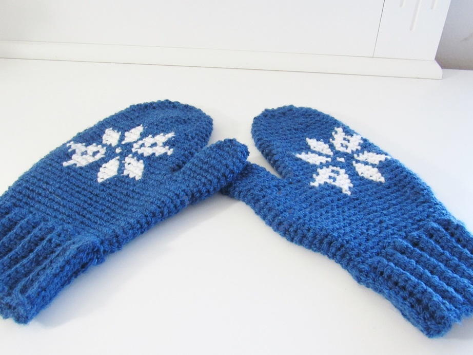 Snowflake Mittens | FaveCrafts.com