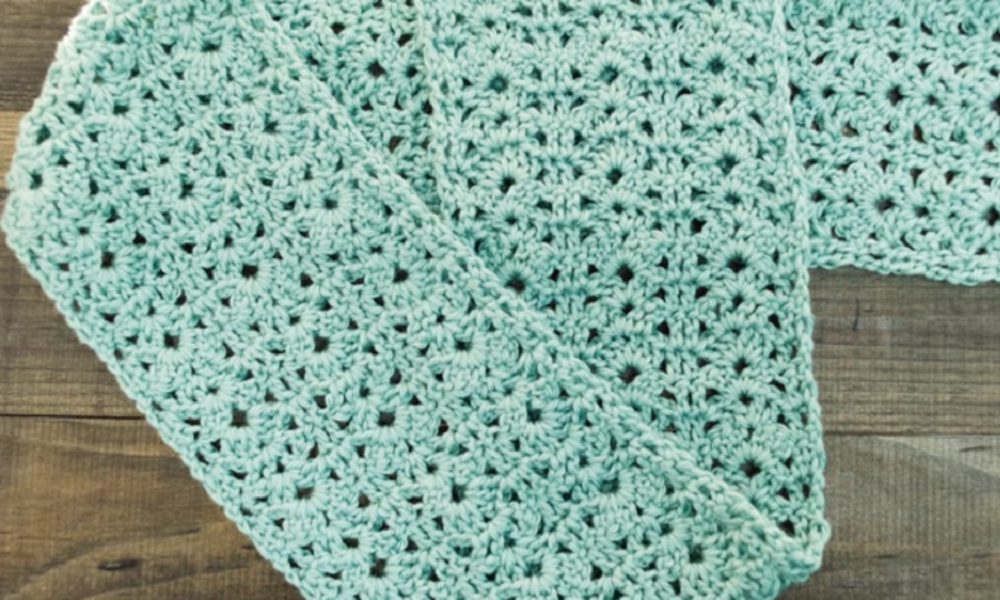 How to Crochet a Shell Stitch Scarf Left-Handed Tutorial ...