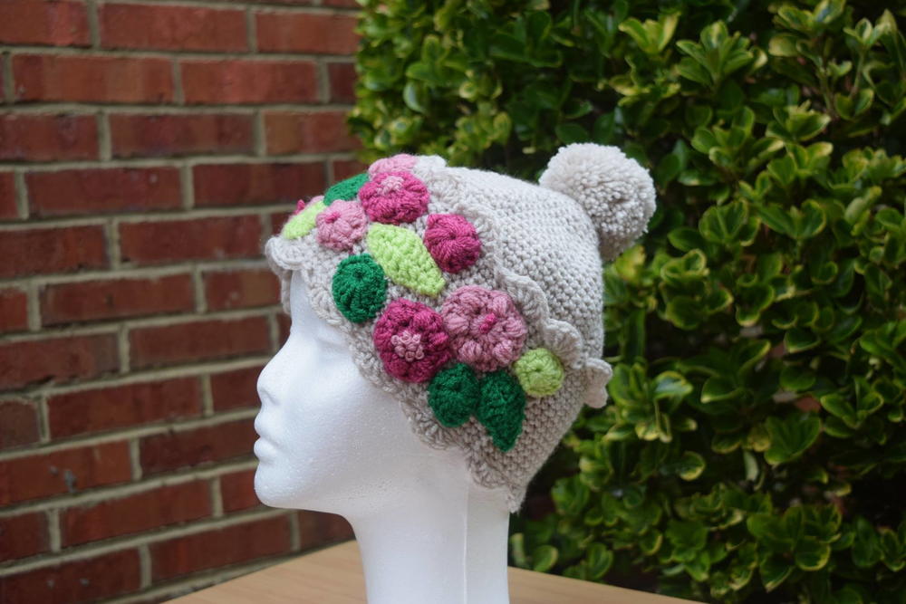 Flowers Bouquet Hat | AllFreeCrochet.com